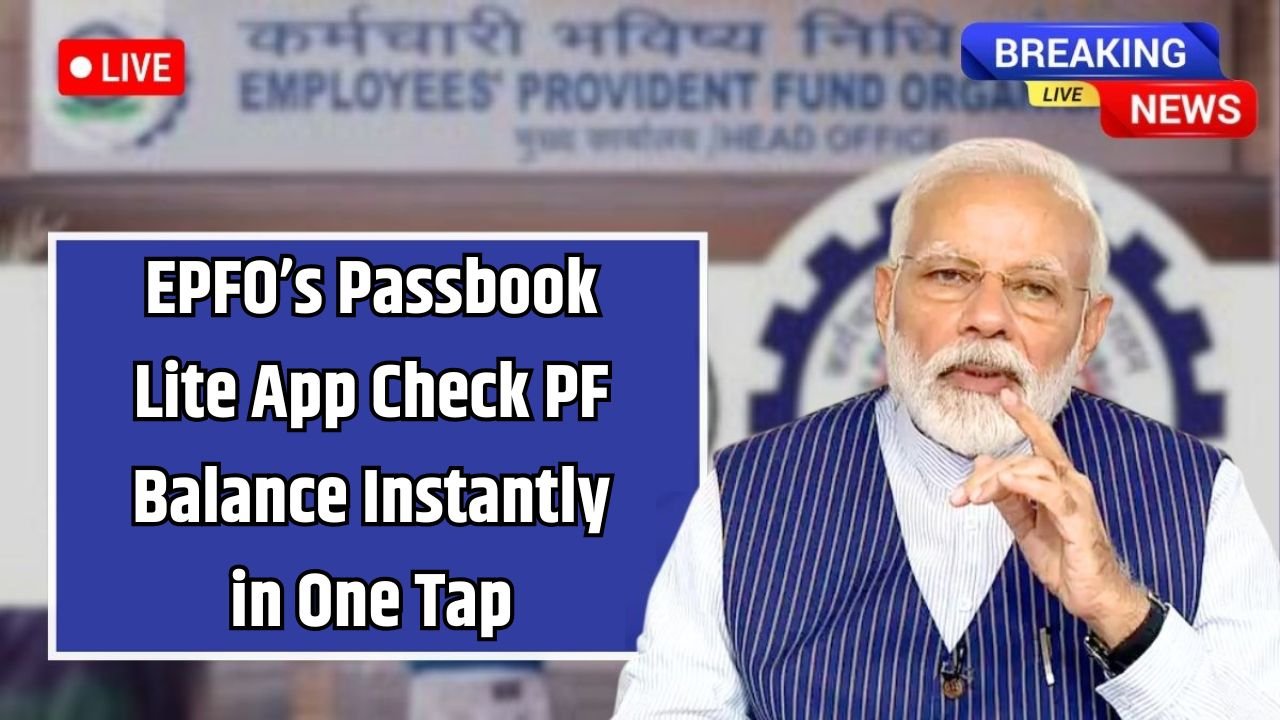 EPFO’s Passbook Lite App: Check PF Balance Instantly in One Tap ...